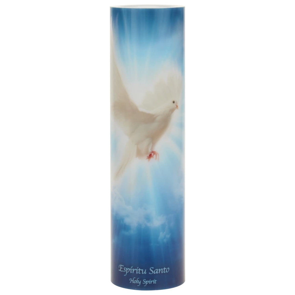 Holy Spirit Flickering Lifelike LED Prayer Candle with Timer ...