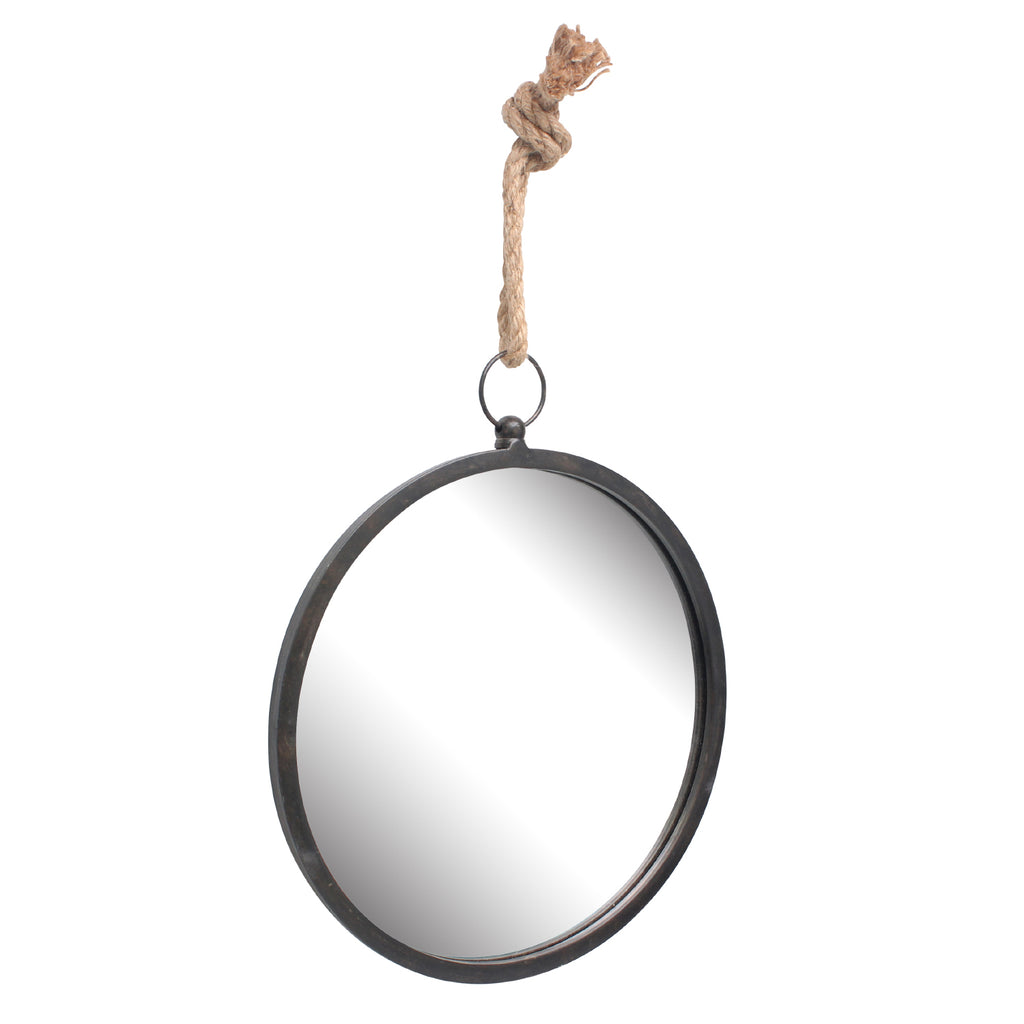 Large Round Nautical Mirror for Wall - 13 Inch | Stonebriar Collection
