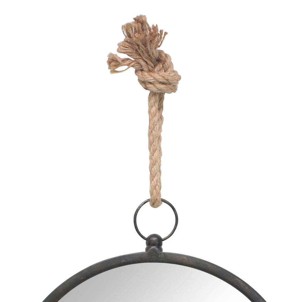 Large Round Nautical Mirror for Wall - 13 Inch | Stonebriar Collection